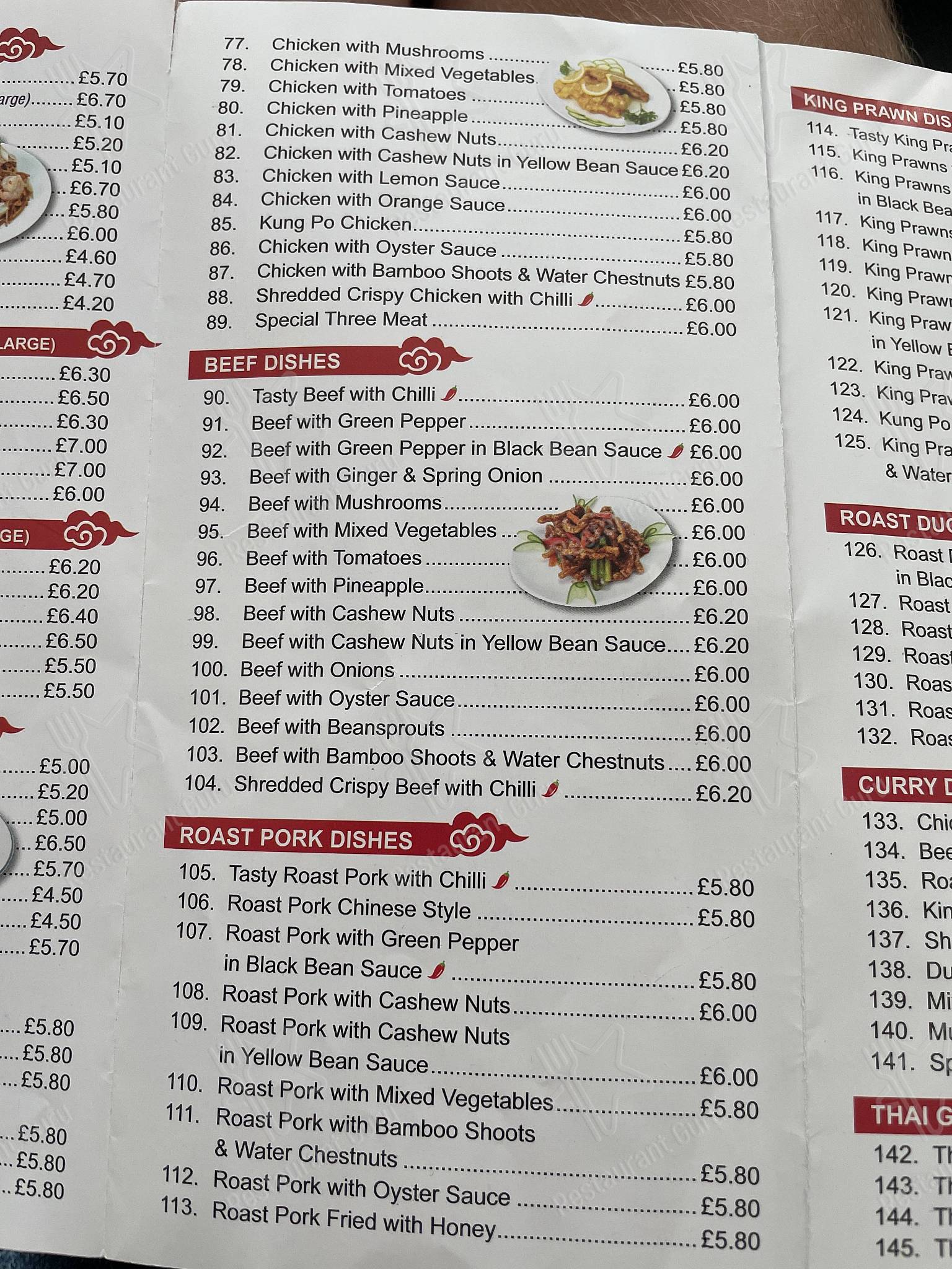 Menu at Loon Fung fast food, Longfield
