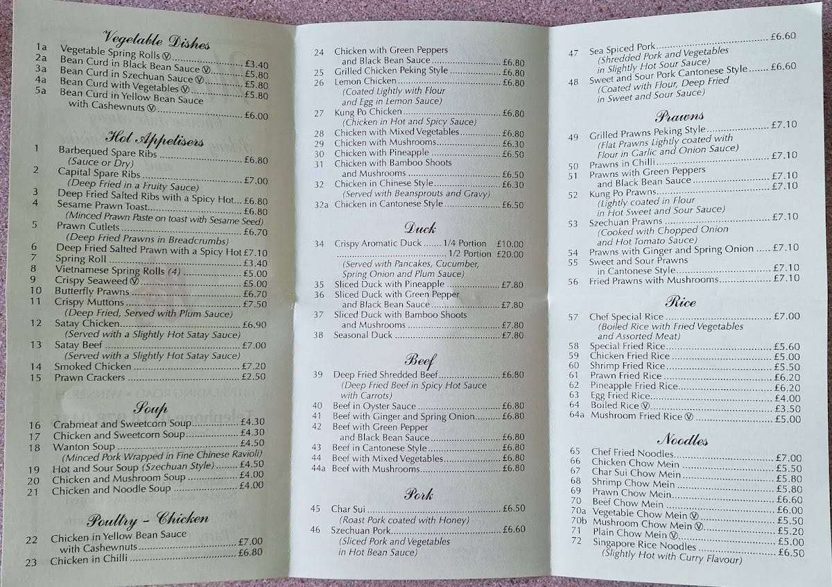 Menu at Winnersh Fish & Chip Shop fast food, Wokingham