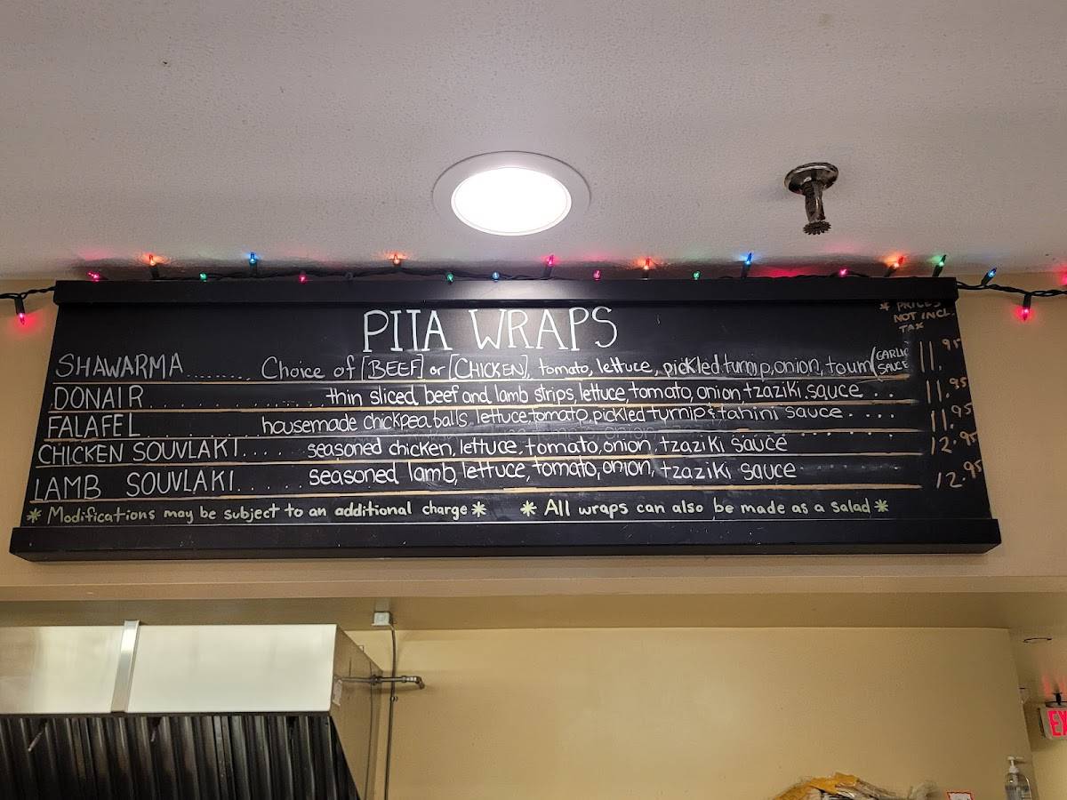 Menu at Fig Mediterranean Deli restaurant, Victoria