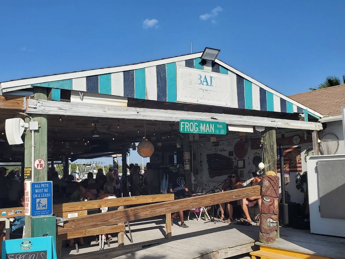Menu at Little Jim Bait & Tackle pub & bar, Fort Pierce, 601 N Causeway