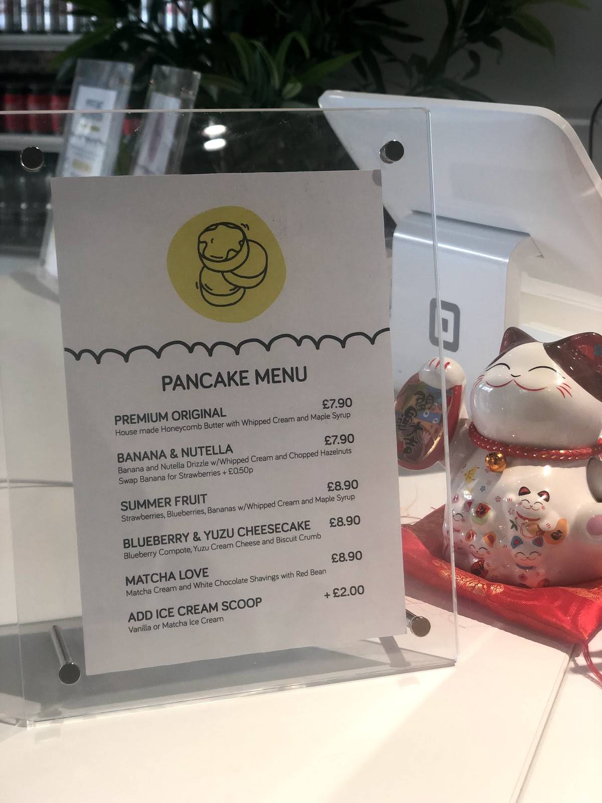 Menu at Fuwa Fuwa Café - Bloomsbury restaurant, London