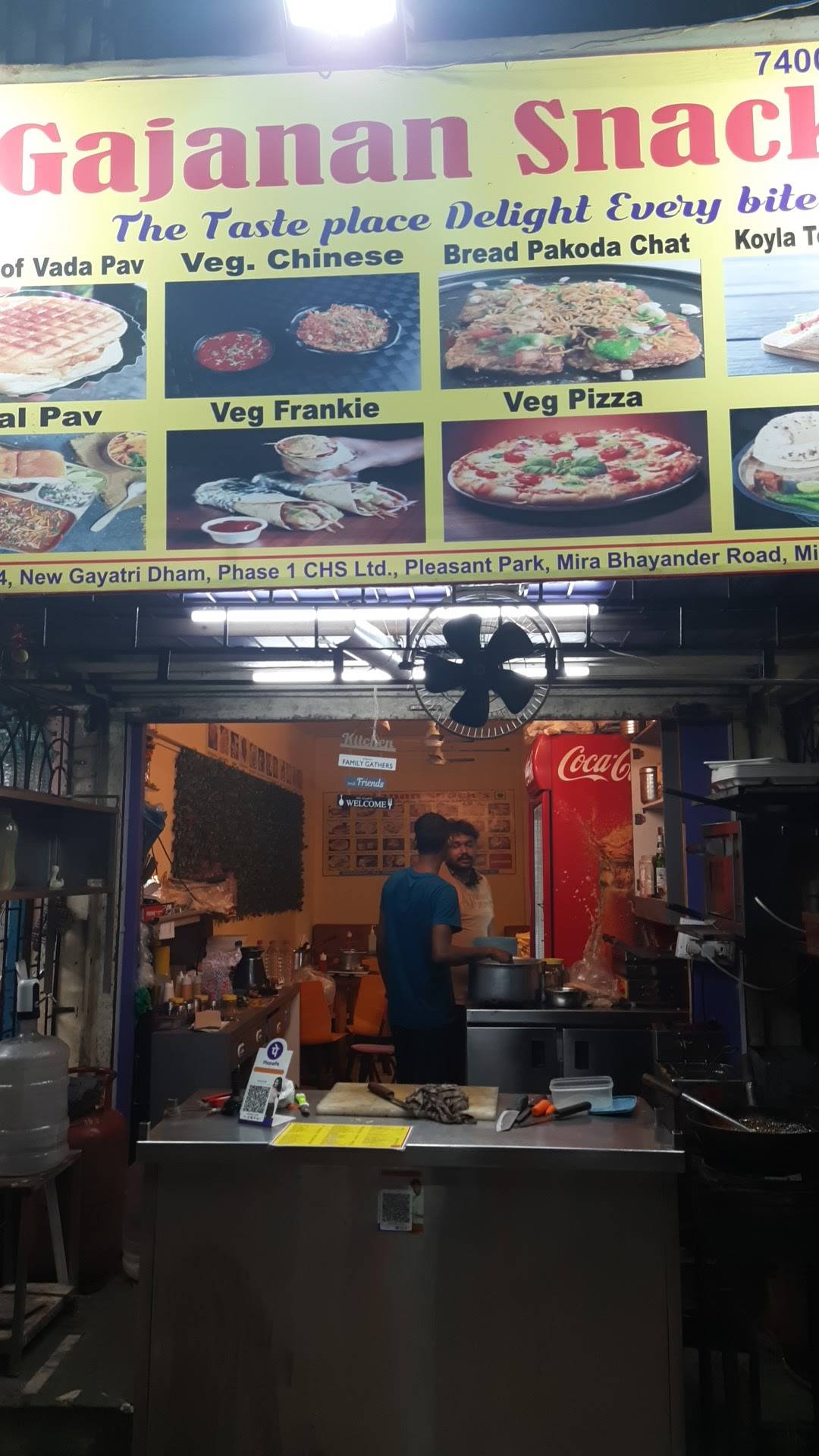 Menu at Gajanan Snack's, Mira Bhayandar
