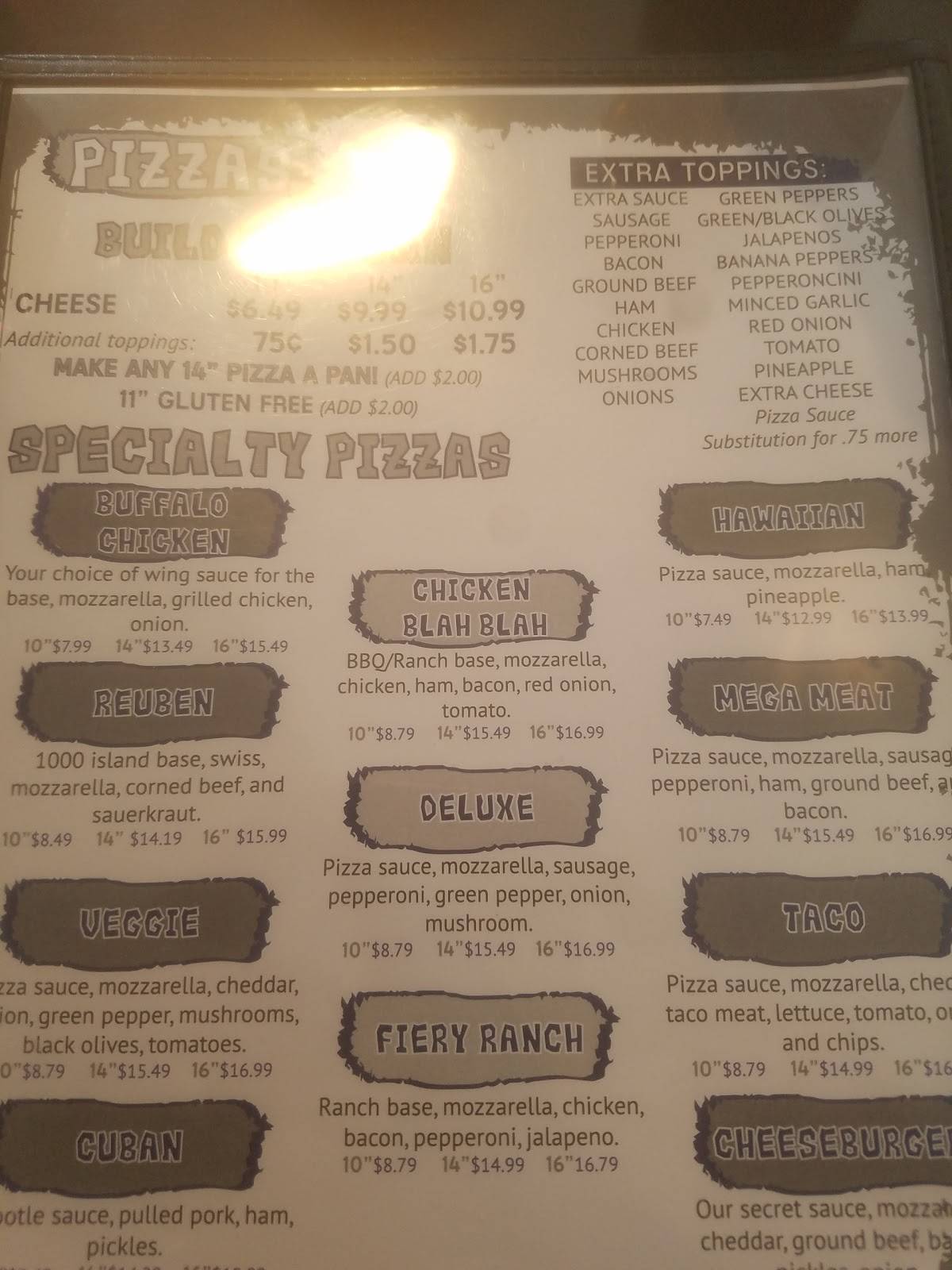 Menu at Germantown Grille pub & bar, Germantown Hills