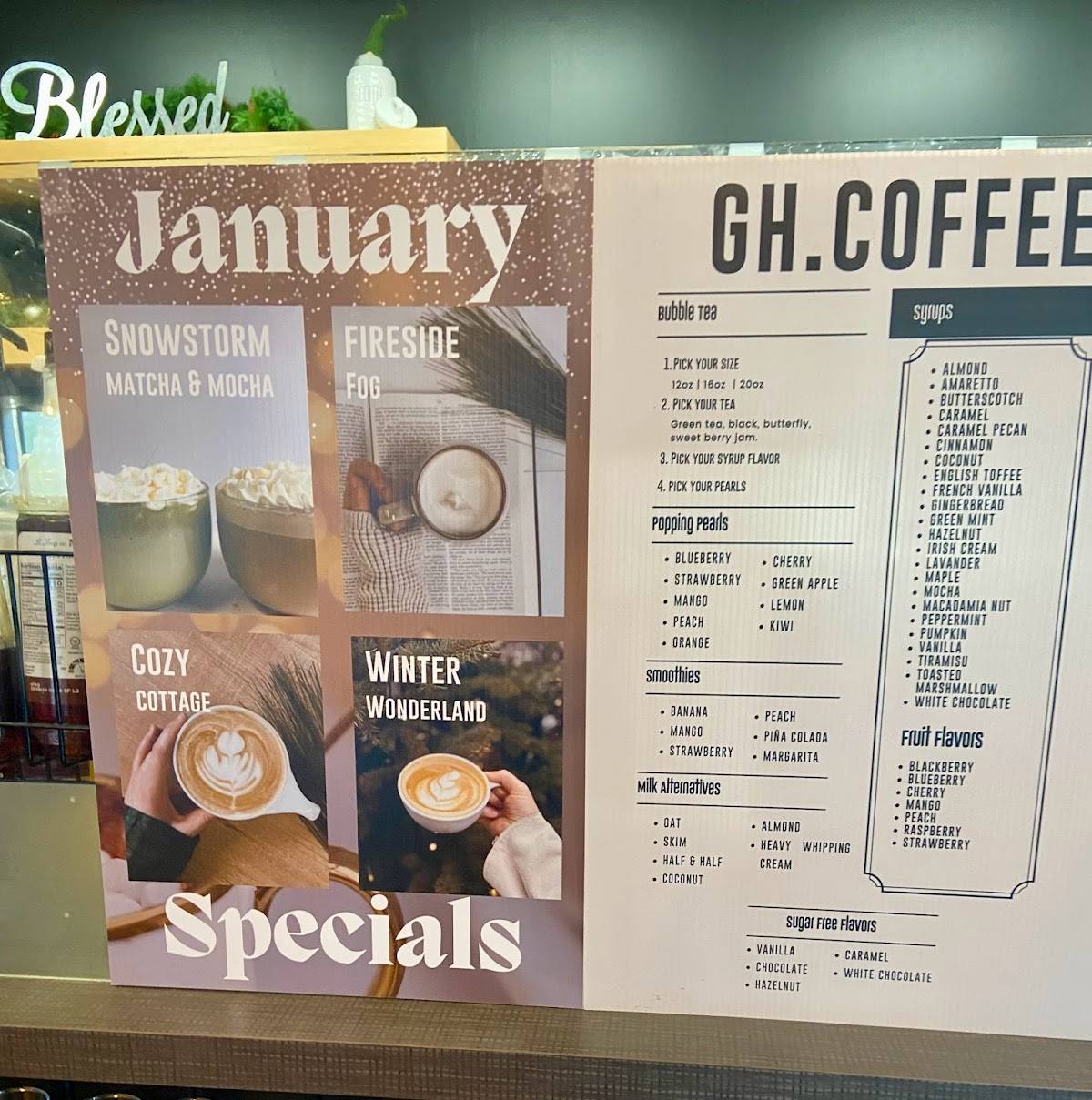 Menu at Ginger House Coffee cafe, Berlin