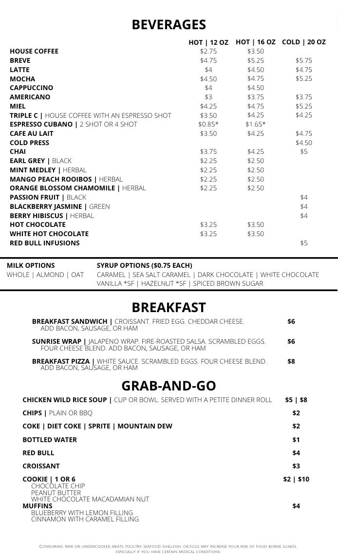 Menu at Gio's Stillwater restaurant, Stillwater