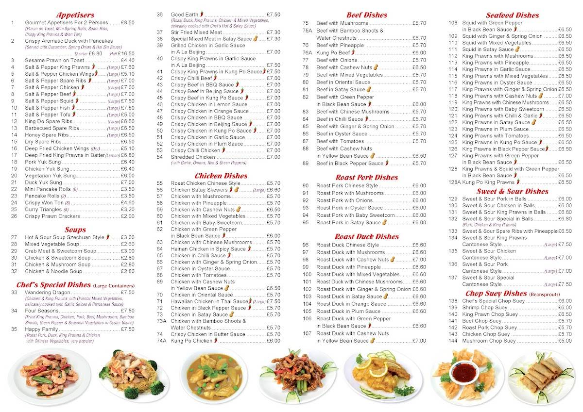 Menu at Golden Valley fast food, Wolverhampton