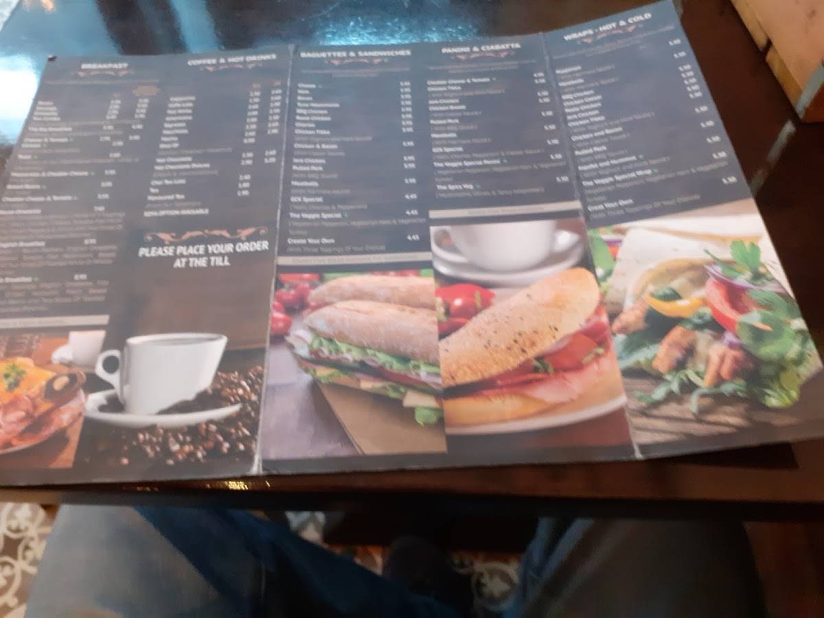 Menu at Grand Central Kitchen restaurant, Birmingham
