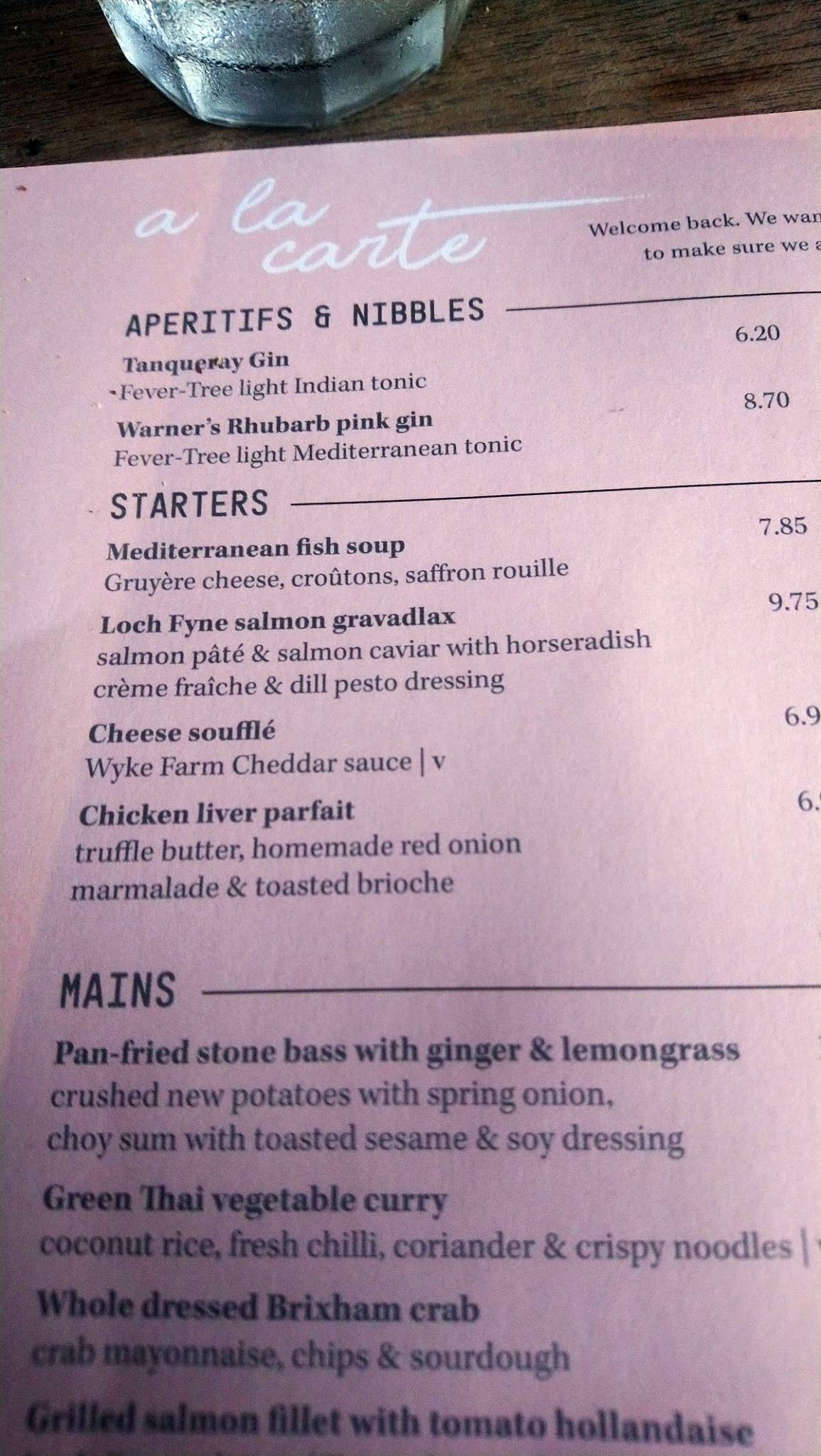 Menu at The March Hare pub & bar, Guildford