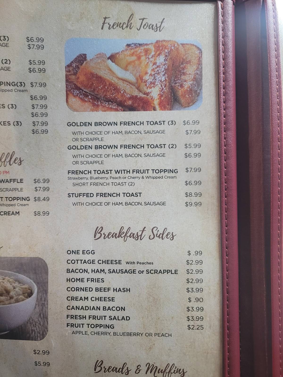 Menu at Hampden Diner restaurant, Mechanicsburg