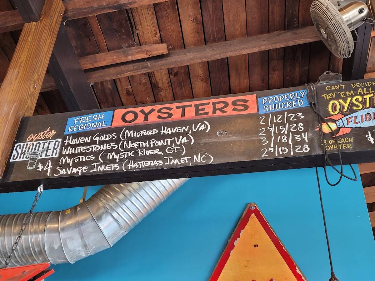 Menu at Fuller's Raw Bar, Hampton