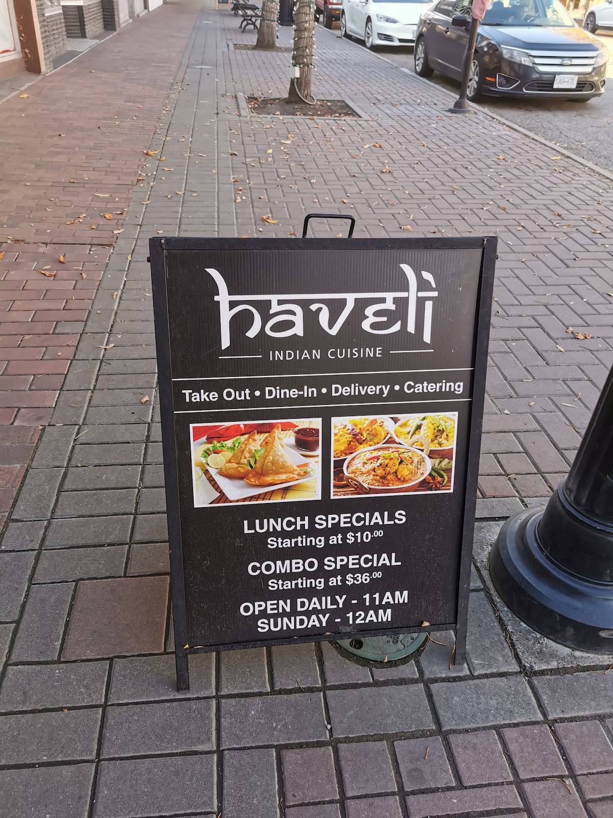 Menu at Haveli Indian Cuisine restaurant, Vernon
