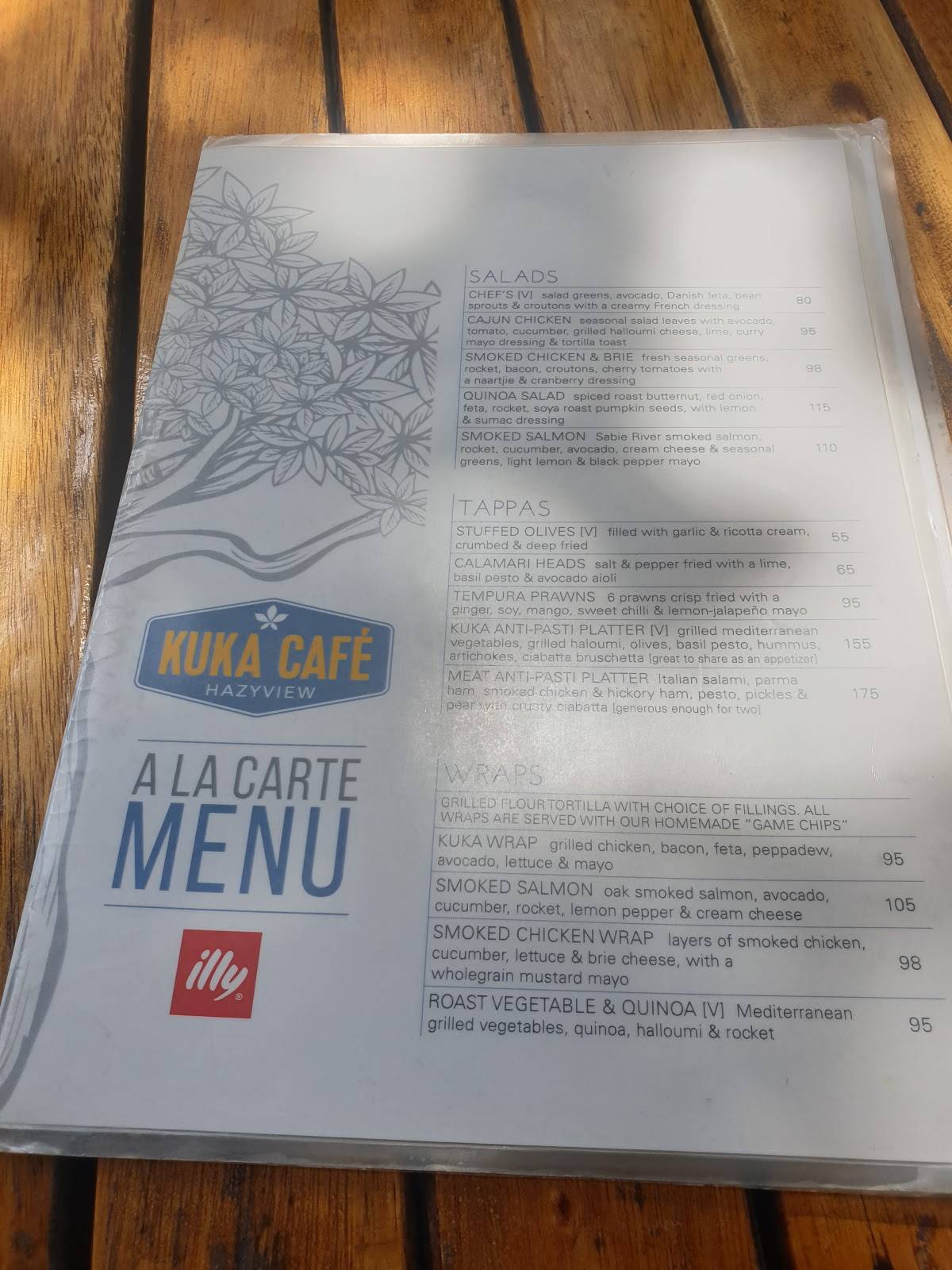 Menu at Kuka Restaurant & Cocktail Lounge, Hazyview