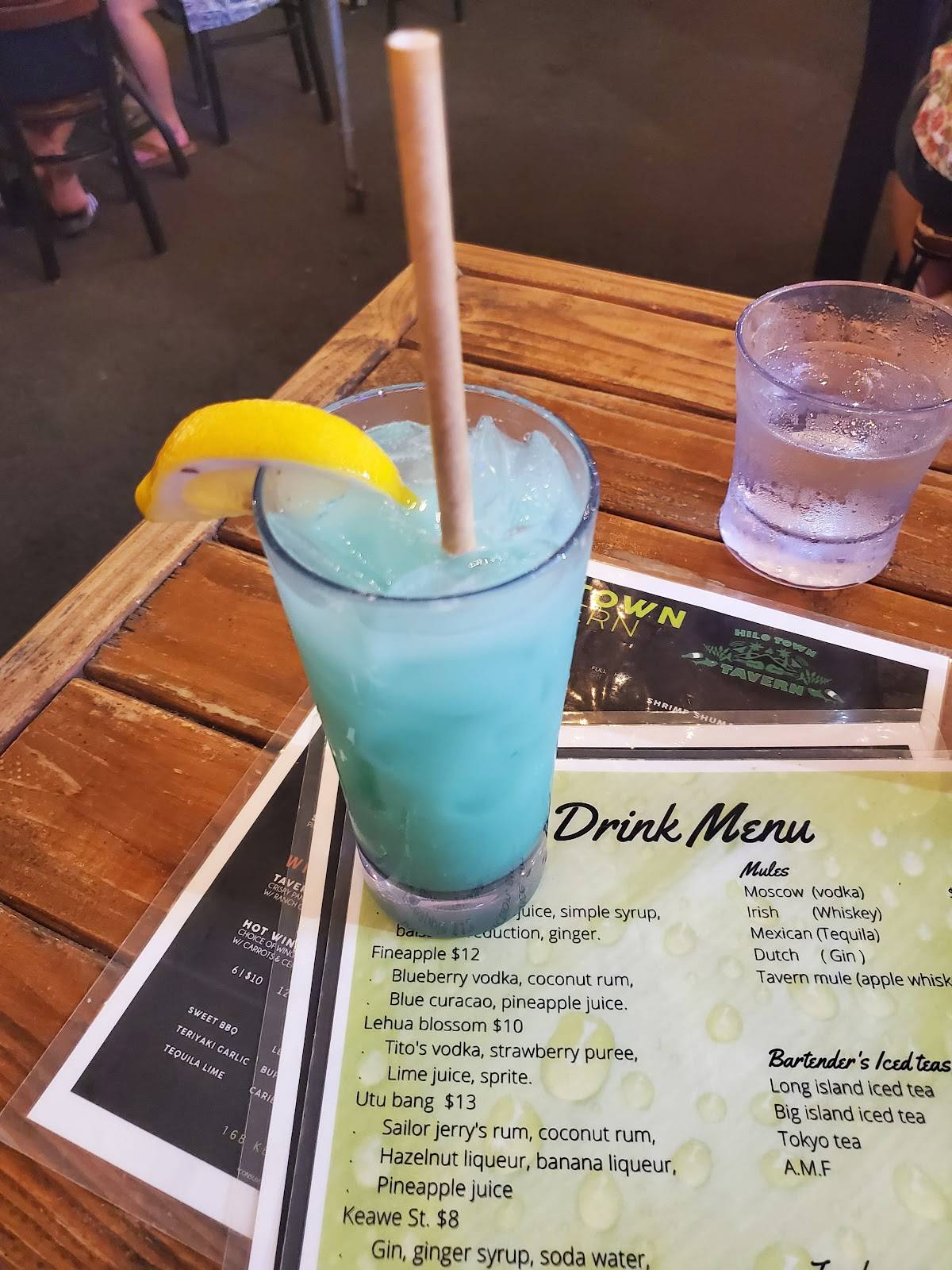 Menu at Hilo Town Tavern restaurant, Hilo