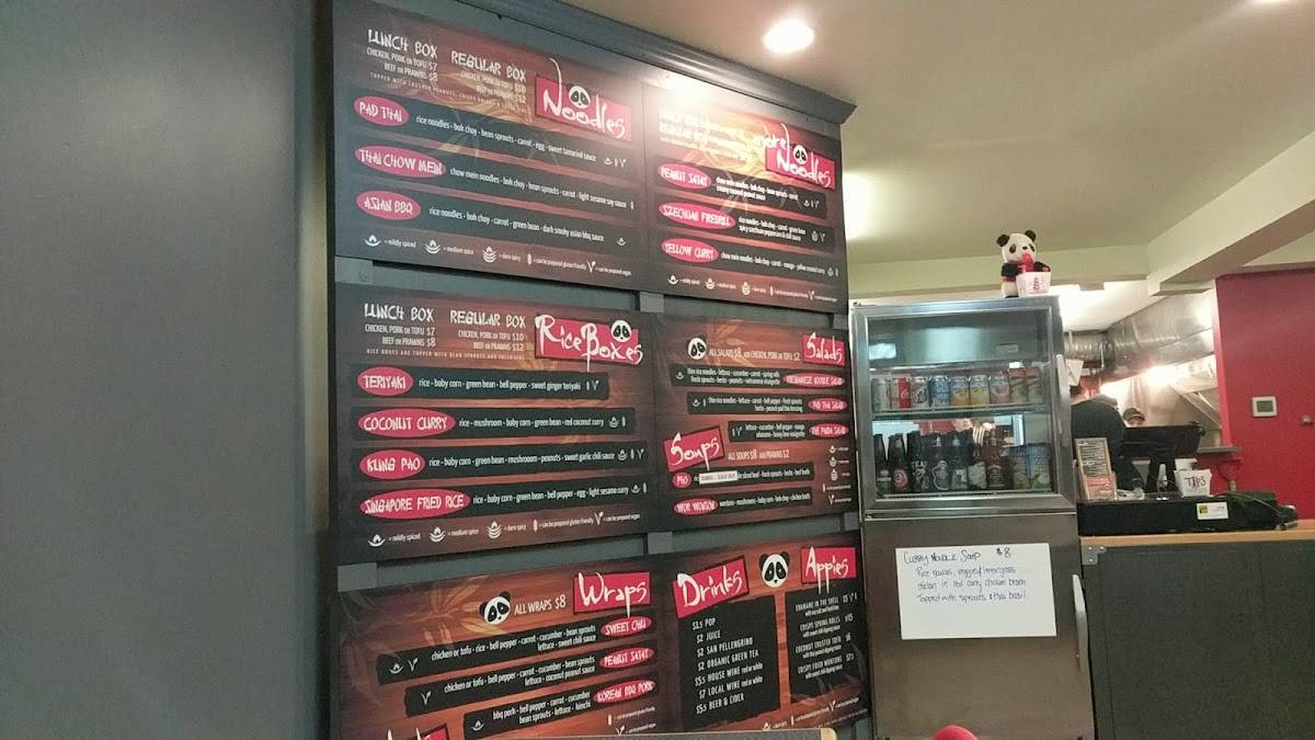 Menu at Hungry Panda restaurant, Salmon Arm