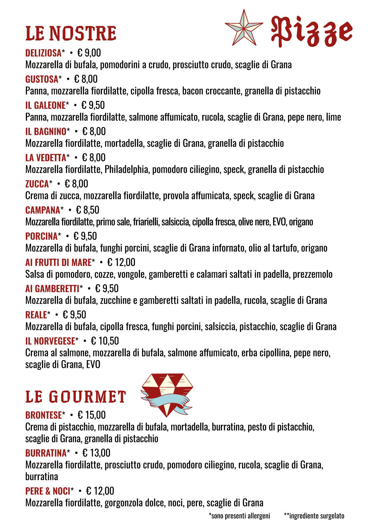 Menu da Il Galeone Pizzeria, Catania