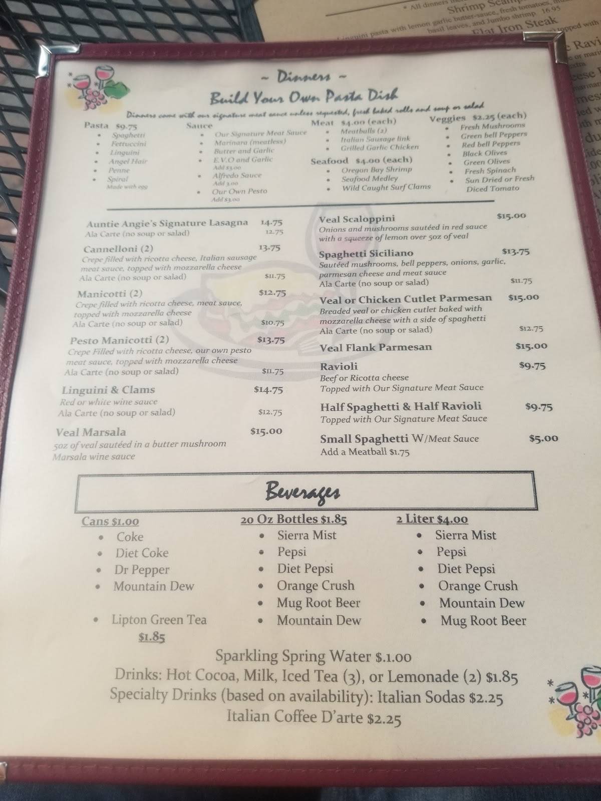 Menu at Italian To Go / Bit Of Italy restaurant, Nampa