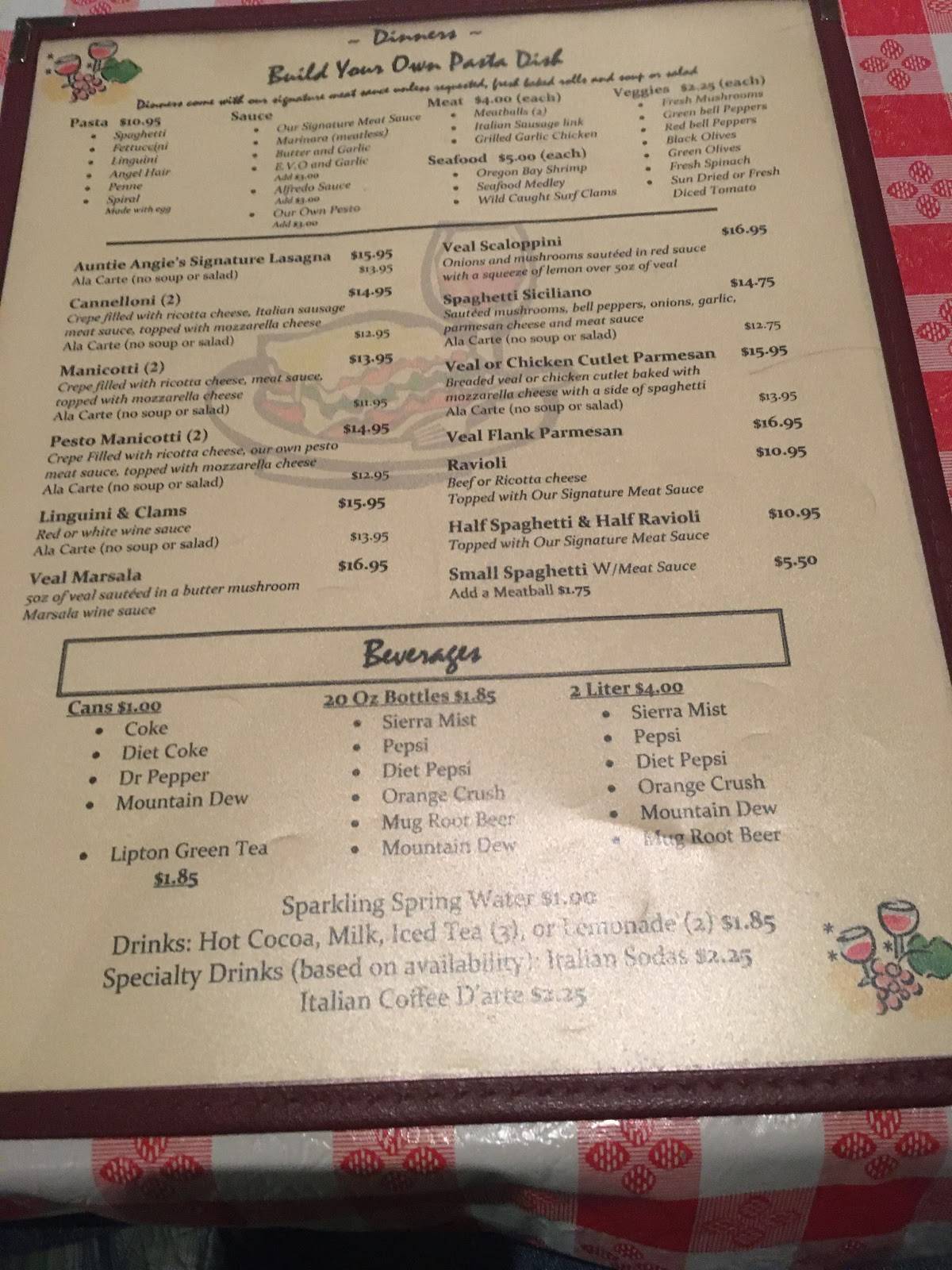Menu at Italian To Go / Bit Of Italy restaurant, Nampa