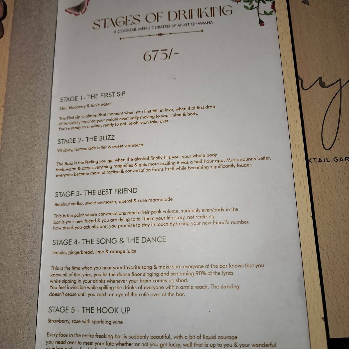 Menu at Ivoryy.Delhi, New Delhi