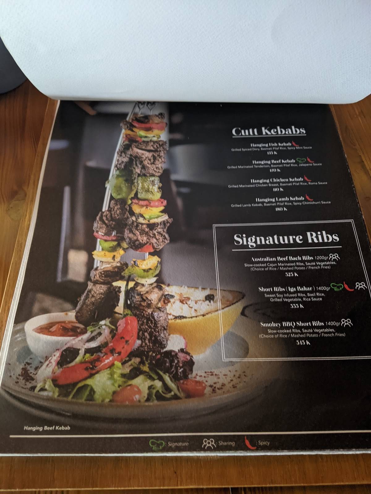 Menu at Cutt & Grill Tebet steakhouse, Jakarta, Jl. Tebet Barat Dalam ...