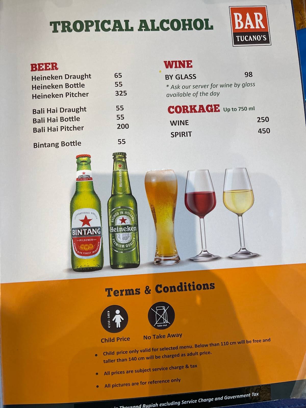 Menu at Tucano’s Brazilian BBQ (Pavilion Retail Arcade), Jakarta ...