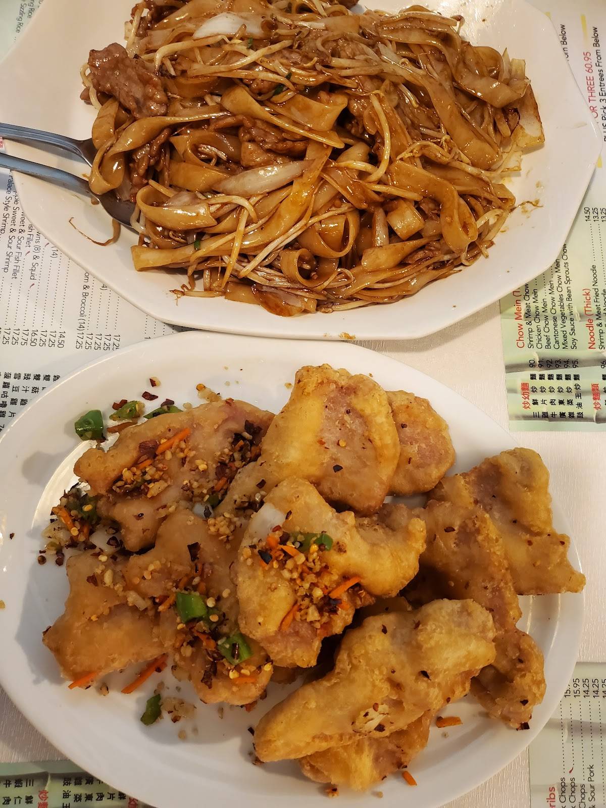 Menu at John Wong's Chinese Restaurant, Calgary