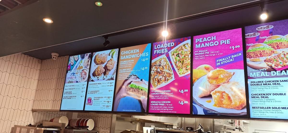 Menu at Jollibee Reading restaurant, Reading