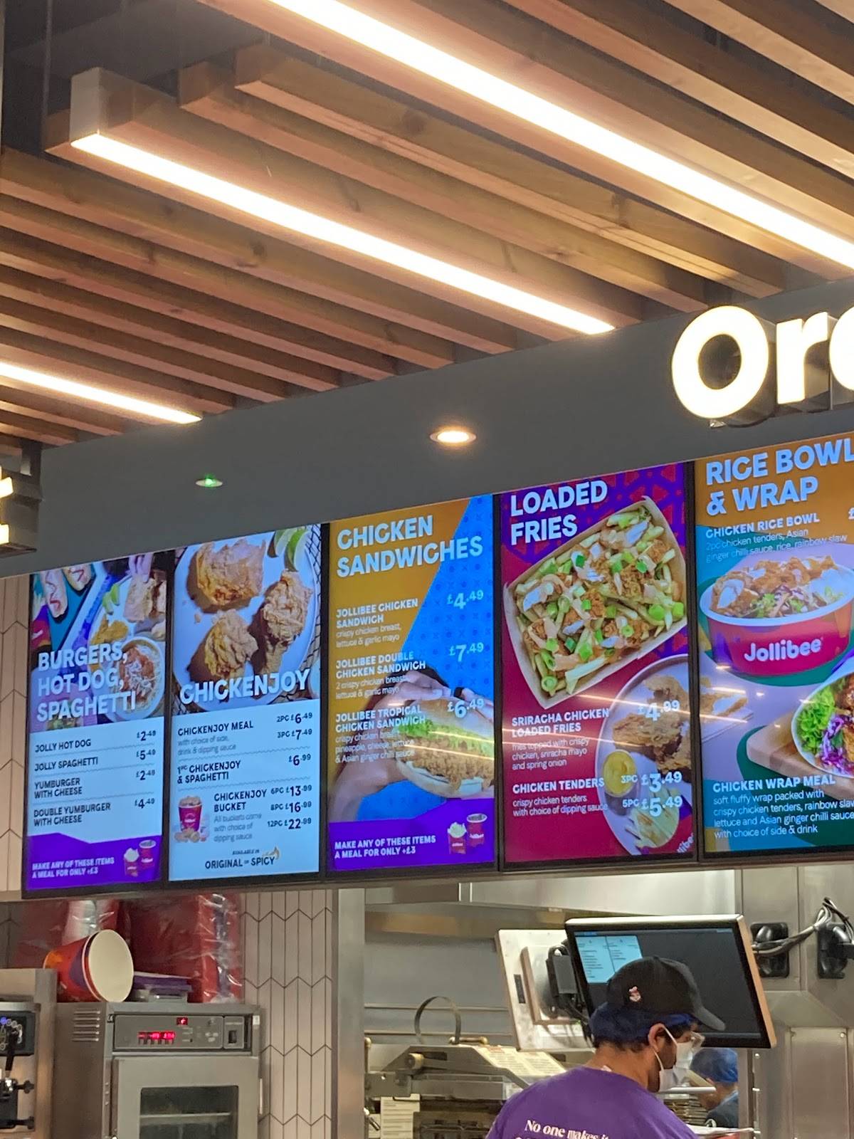 Menu at Jollibee Reading restaurant, Reading