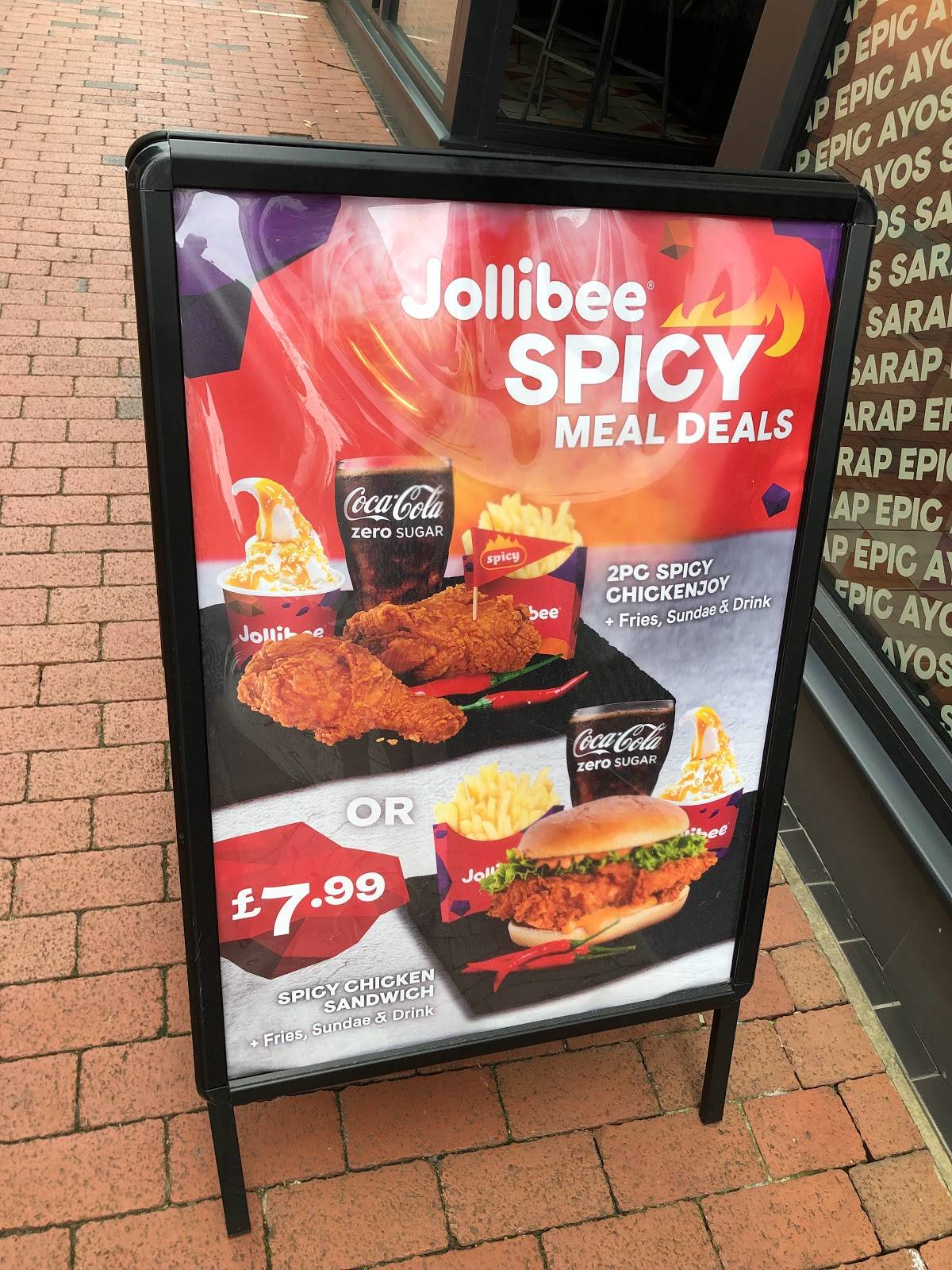Menu at Jollibee Reading restaurant, Reading