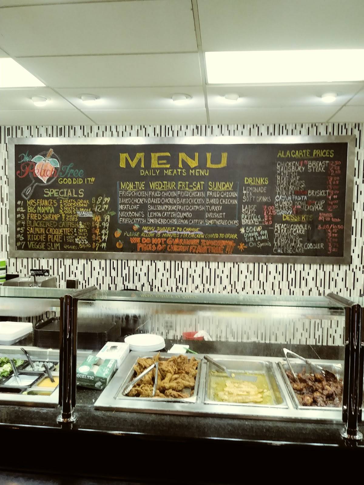Menu at PeachTree Cafe'Teria, Kansas City, E 12th St