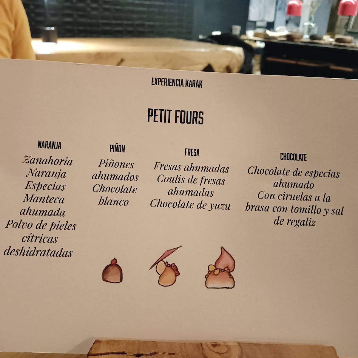 Carta del restaurante Karak, Valencia, Calle Musico Peydro 9 Se accede ...