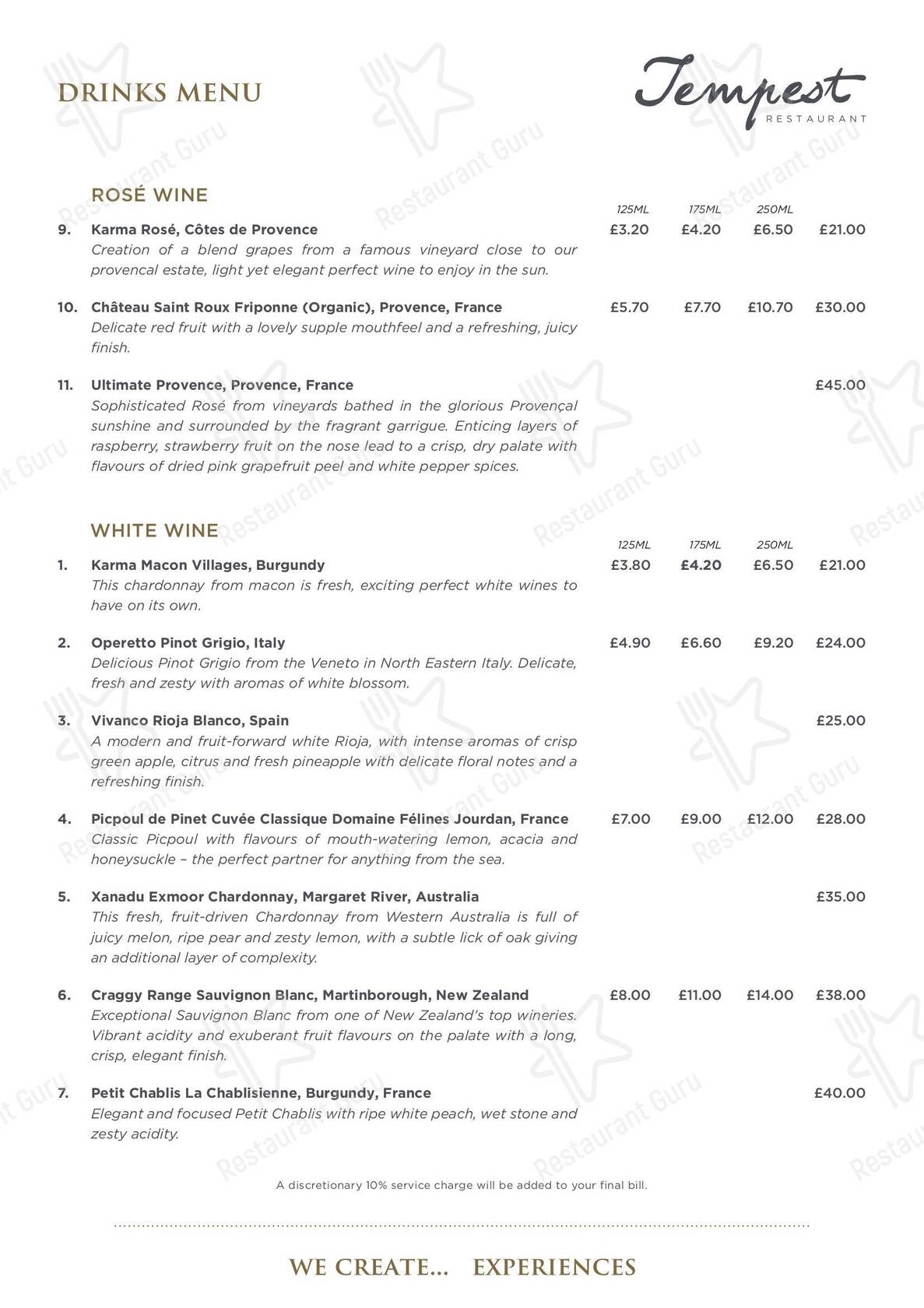 Menu at Karma Salford Hall restaurant, North and Middle Littleton