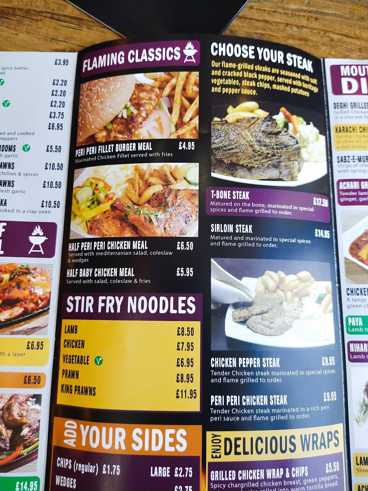 Menu at Kebabish Original Blackburn restaurant, Blackburn