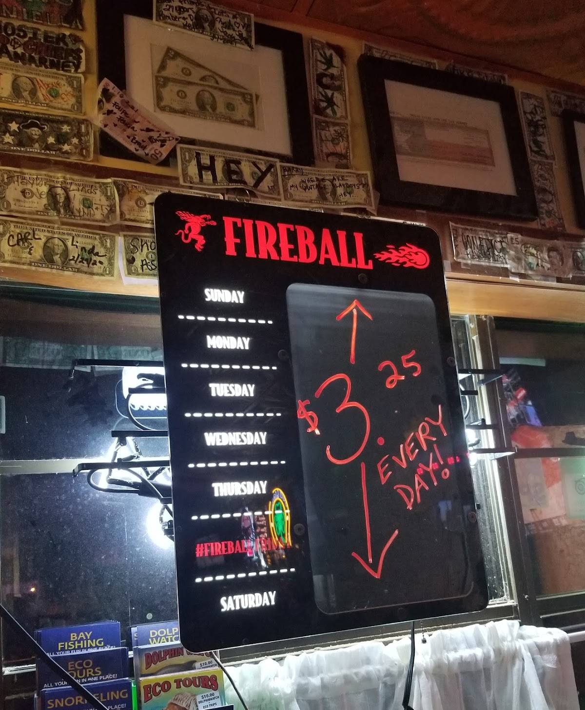 Menu at Kellys Irish Pub, South Padre Island