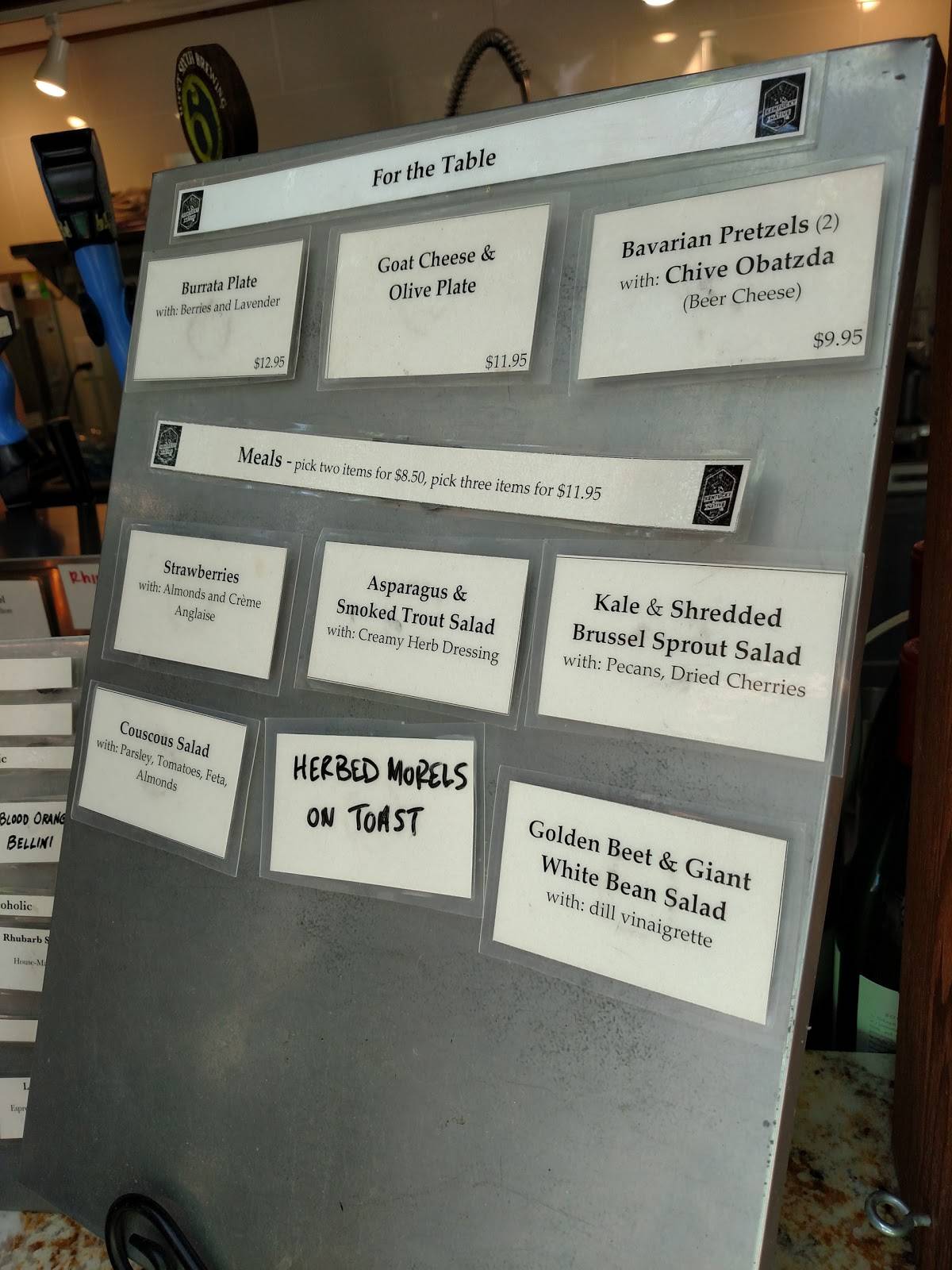 Menu at Kentucky Native Café cafe, Lexington