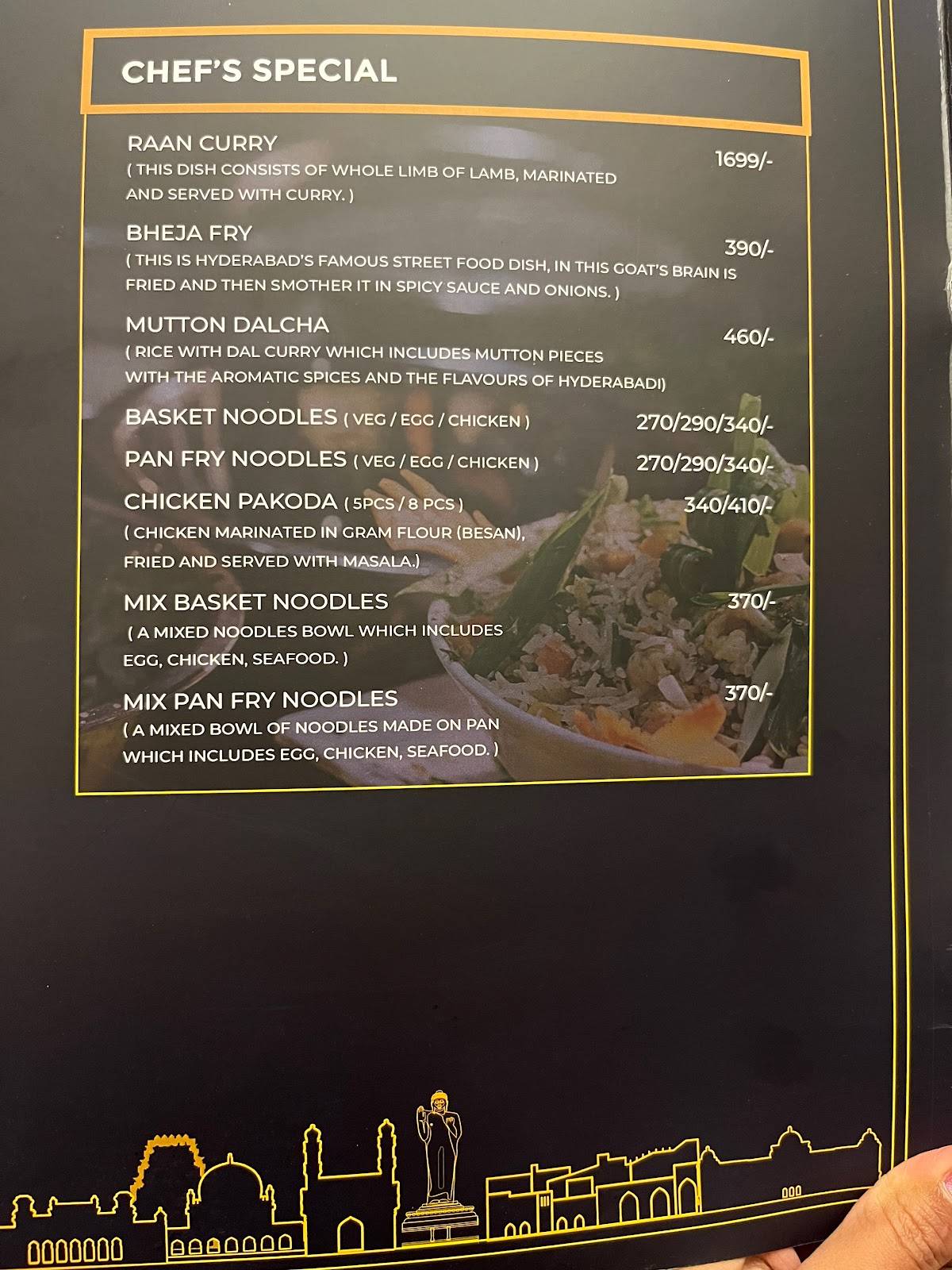 Menu at Shahi Zaiqa, Kolhapur