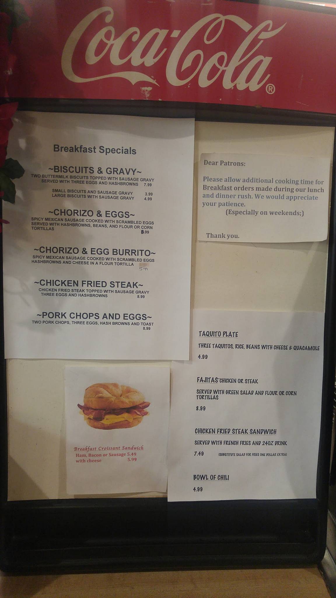 Menu at Kosmos Burgers restaurant, San Dimas