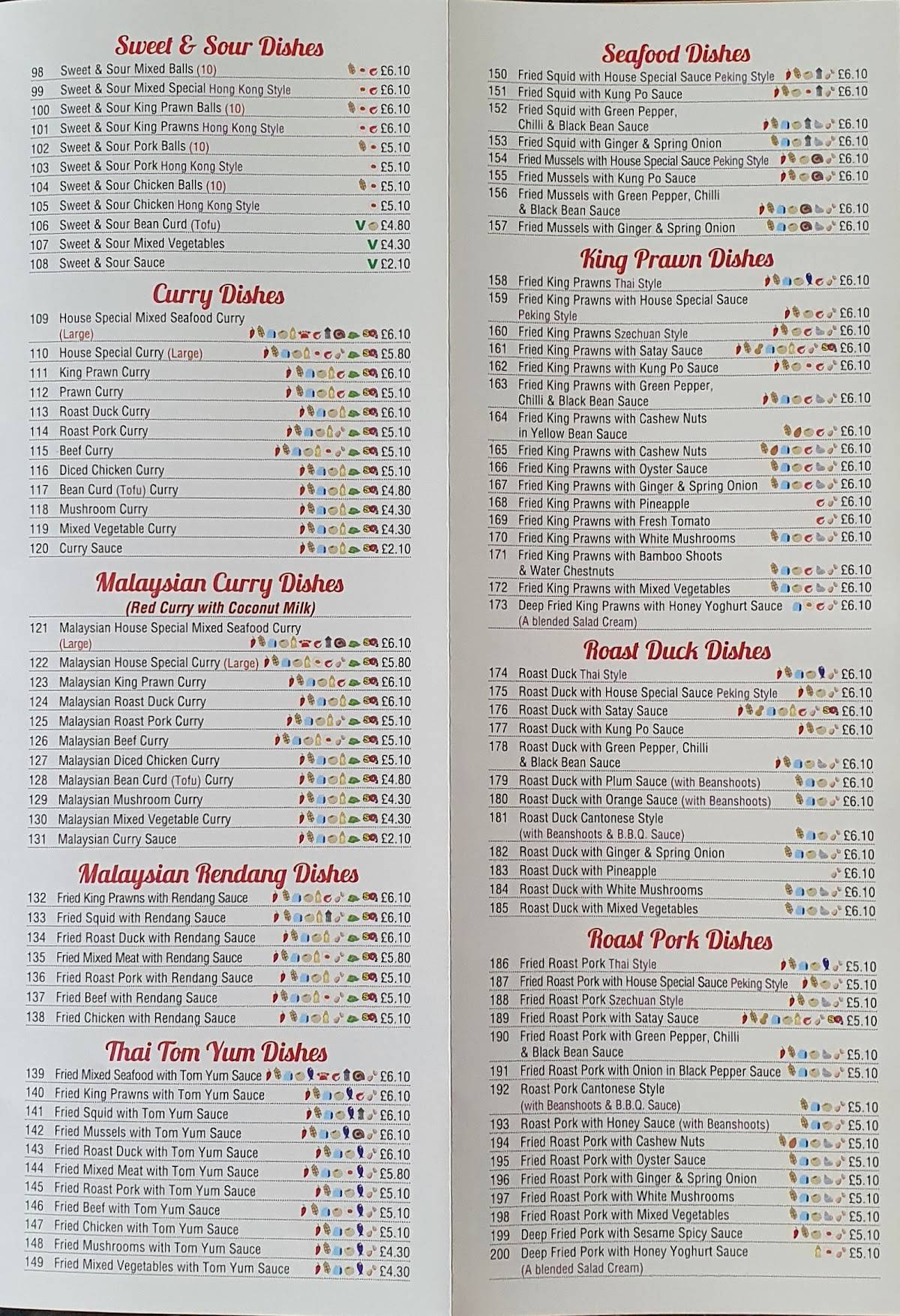 Menu at Lam's Garden fast food, Ashford