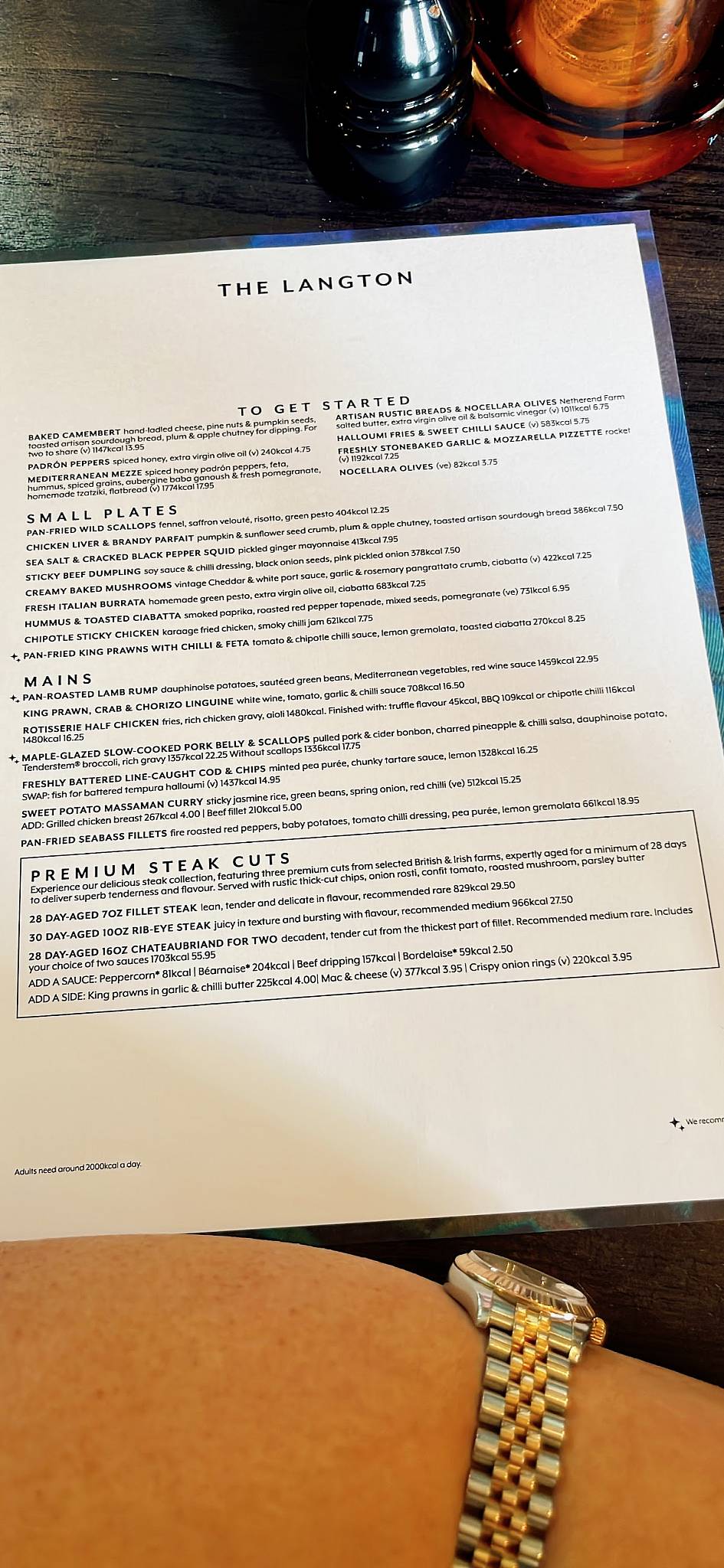 Menu at Langton Cheltenham pub & bar, Cheltenham