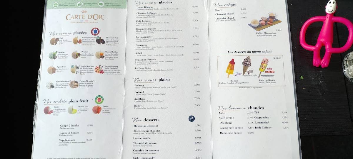 Menu au Restaurant L'Ardoise Calais, Calais