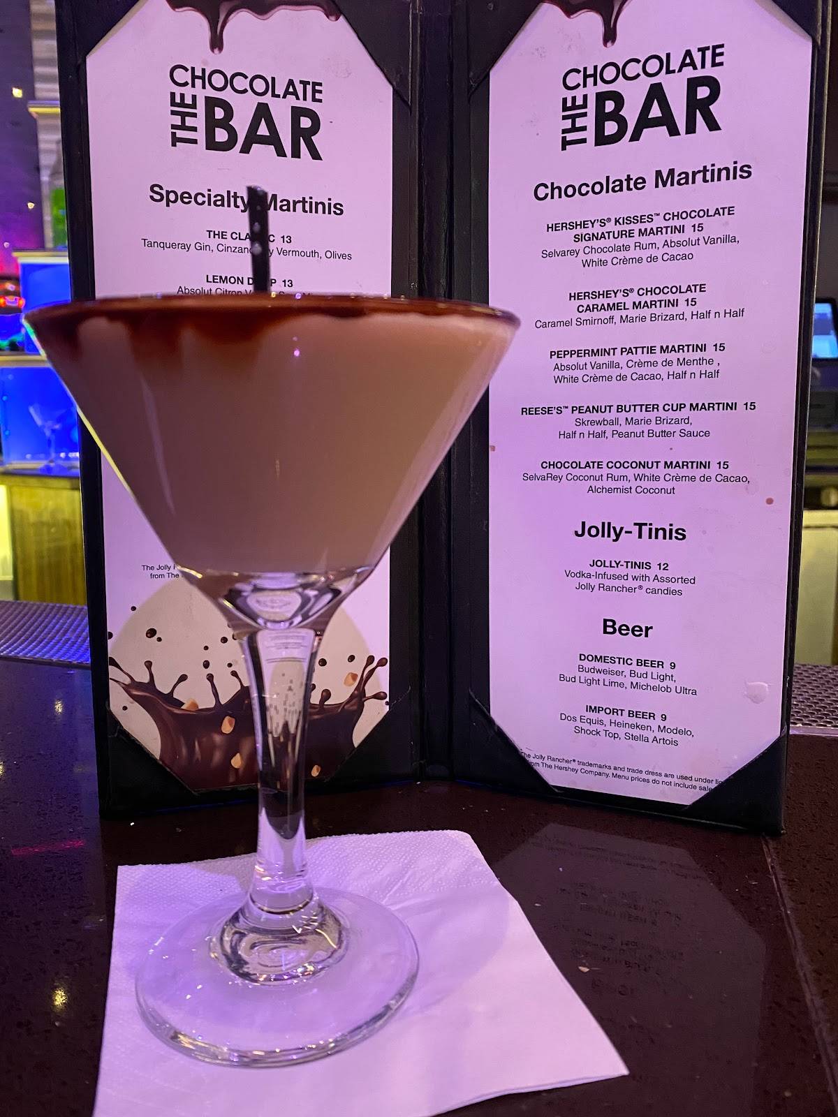 Menu at The Chocolate Bar, Las Vegas, #3797