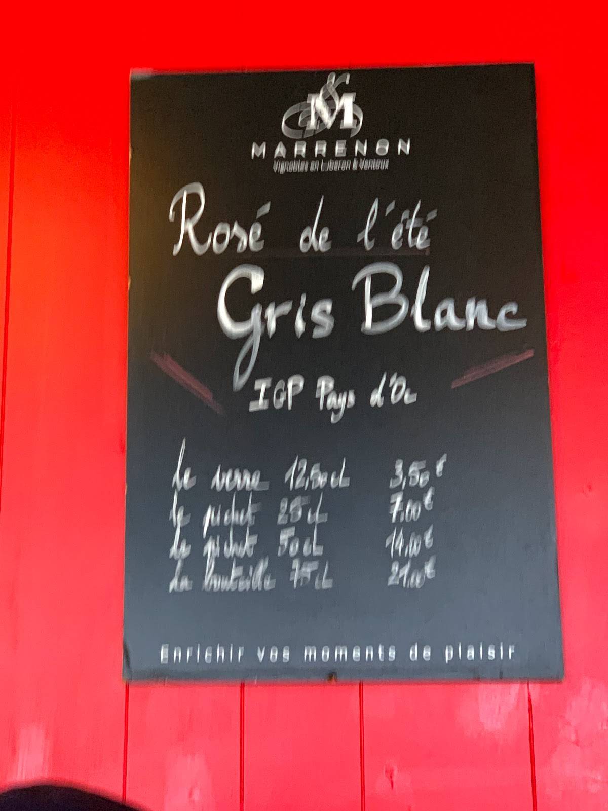 Menu au Le Café de la Gare, Bois-le-Roi