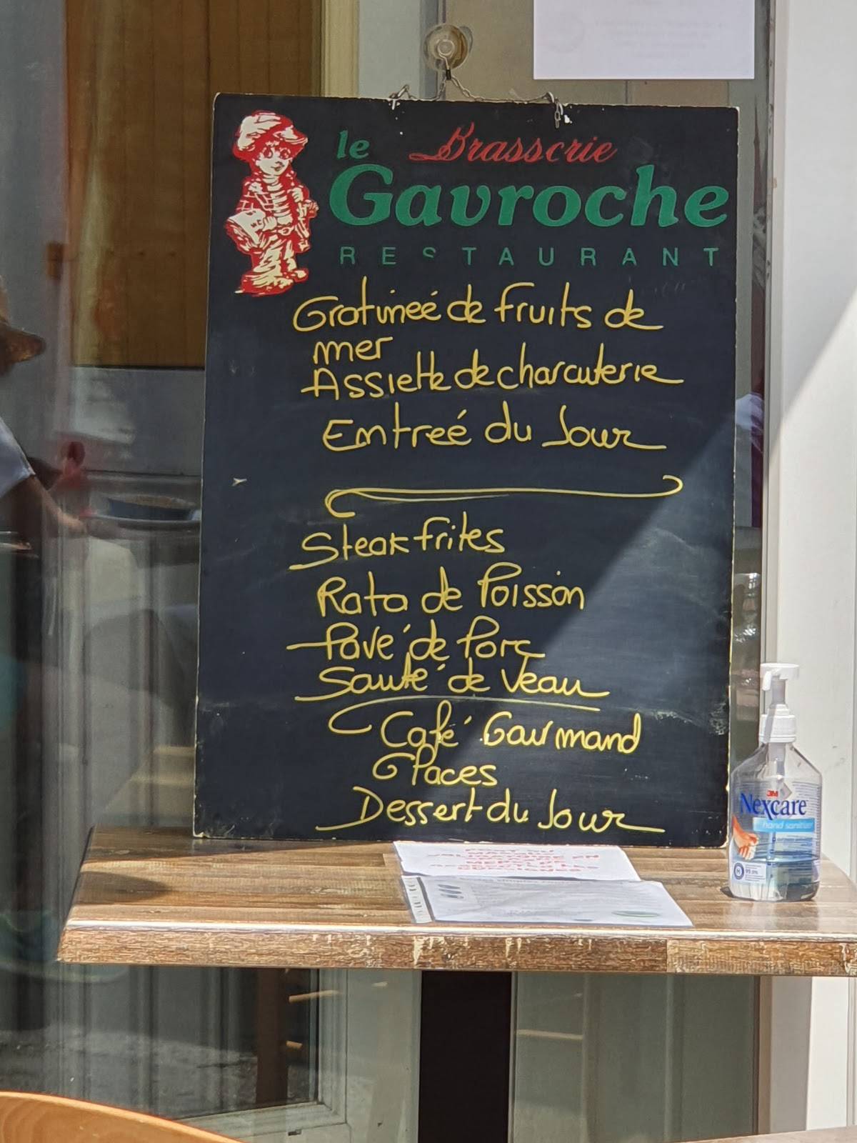 Menu au Le Gavroche restaurant à viande, L'Île-d'Yeu
