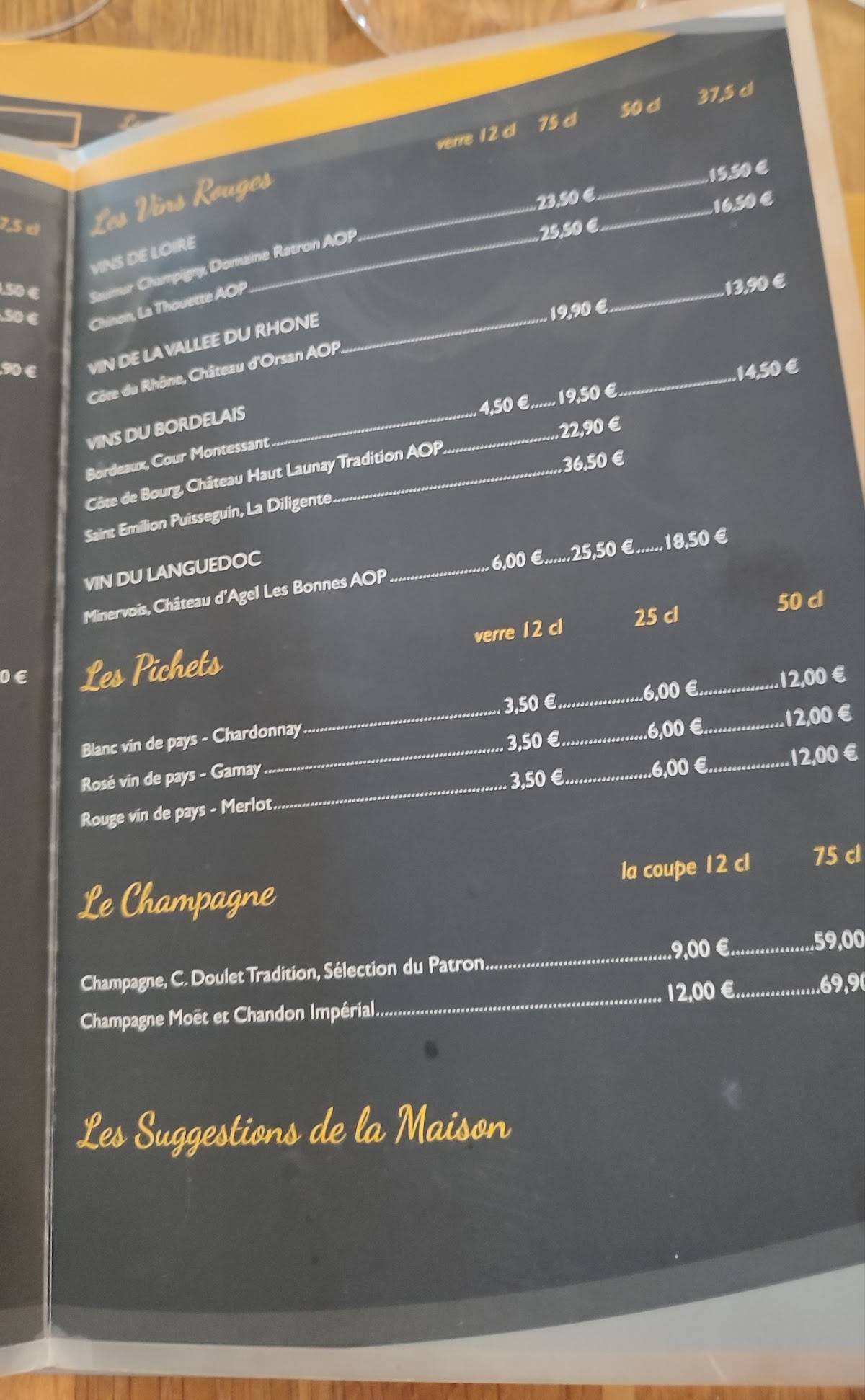Menu au Le Phare restaurant, Cancale, 6 Quai Administrateur Chef Thomas