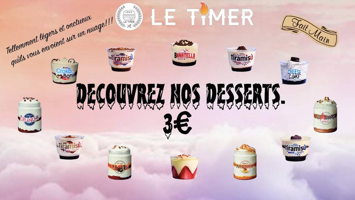 Menu au Le Timer Sevran restaurant, Sevran