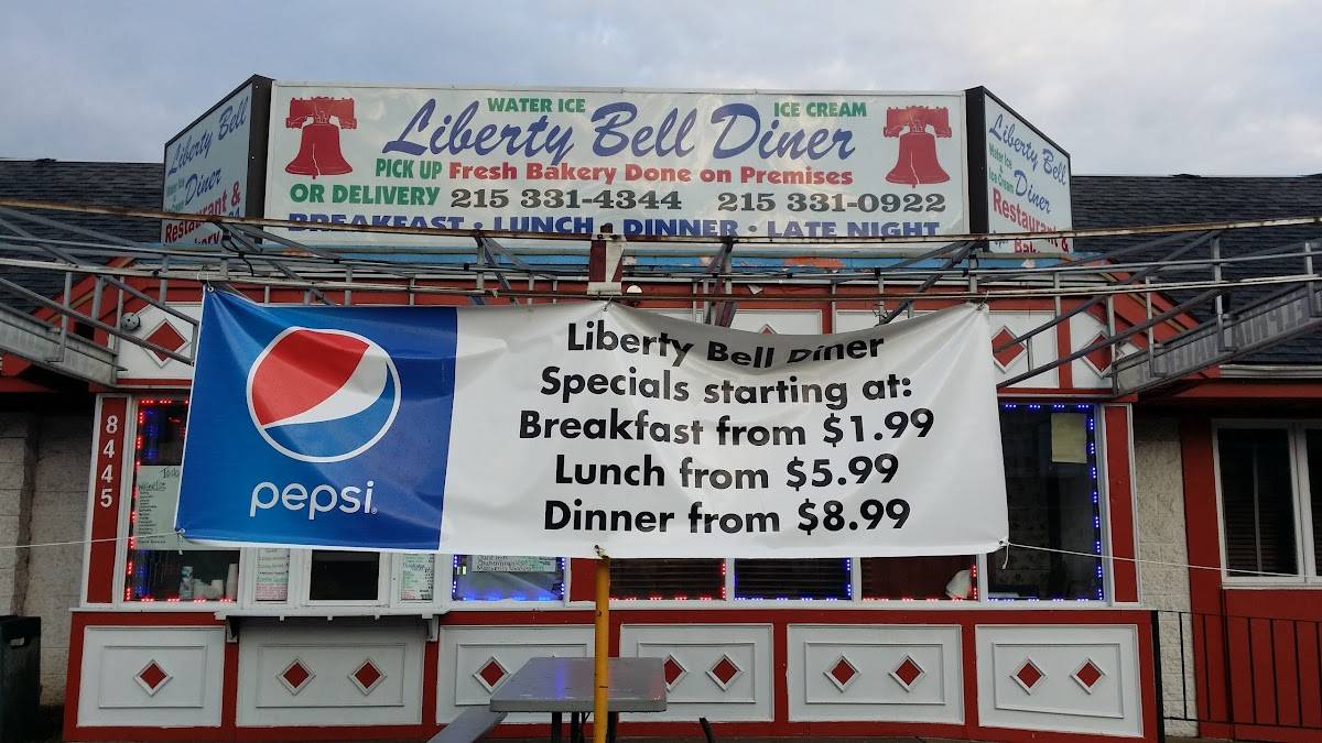 Menu at Liberty Bell Diner restaurant, Philadelphia, 8445 Frankford Ave