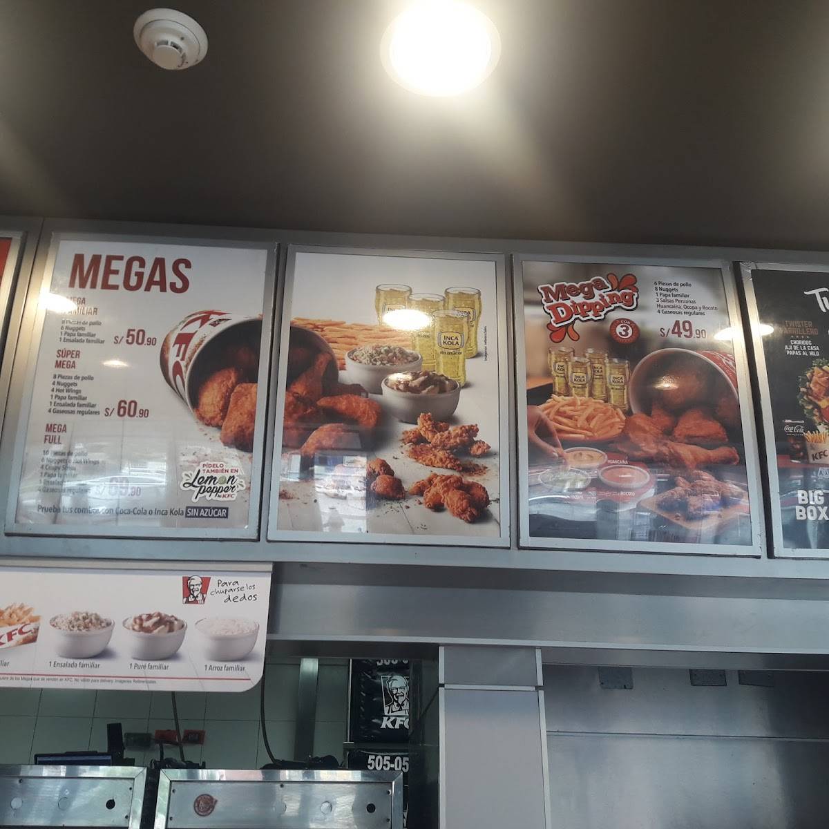 Carta del restaurante KFC, San Martín del Porres, Av. Perú 2138