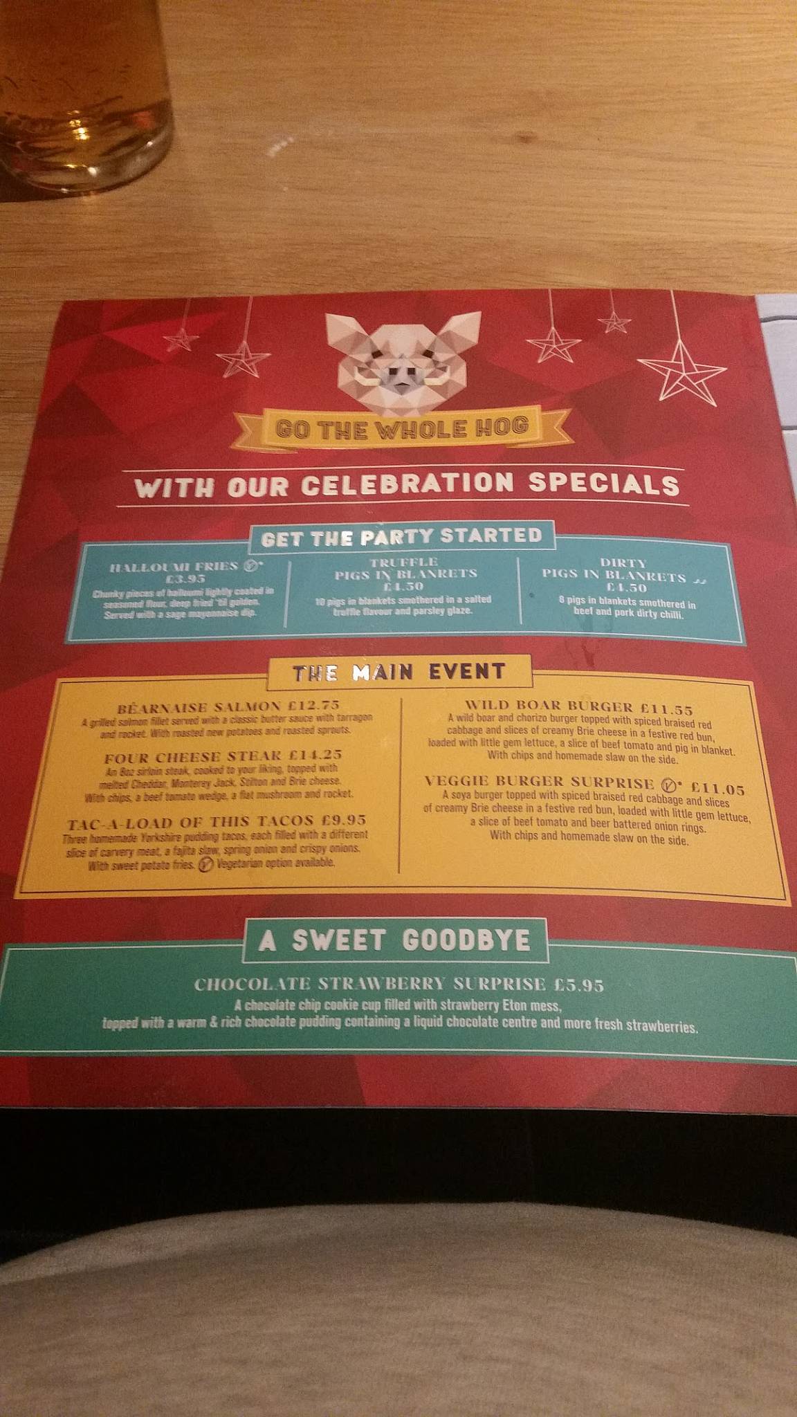 Menu at Chain Runner pub & bar, Livingston