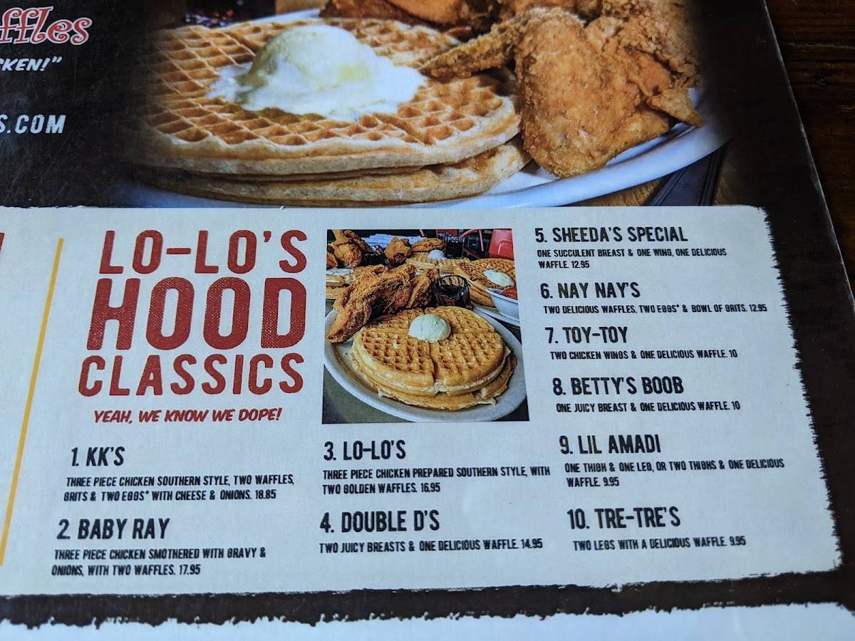 Menu at Lo-Lo's Chicken & Waffles restaurant, Grapevine, TX-114