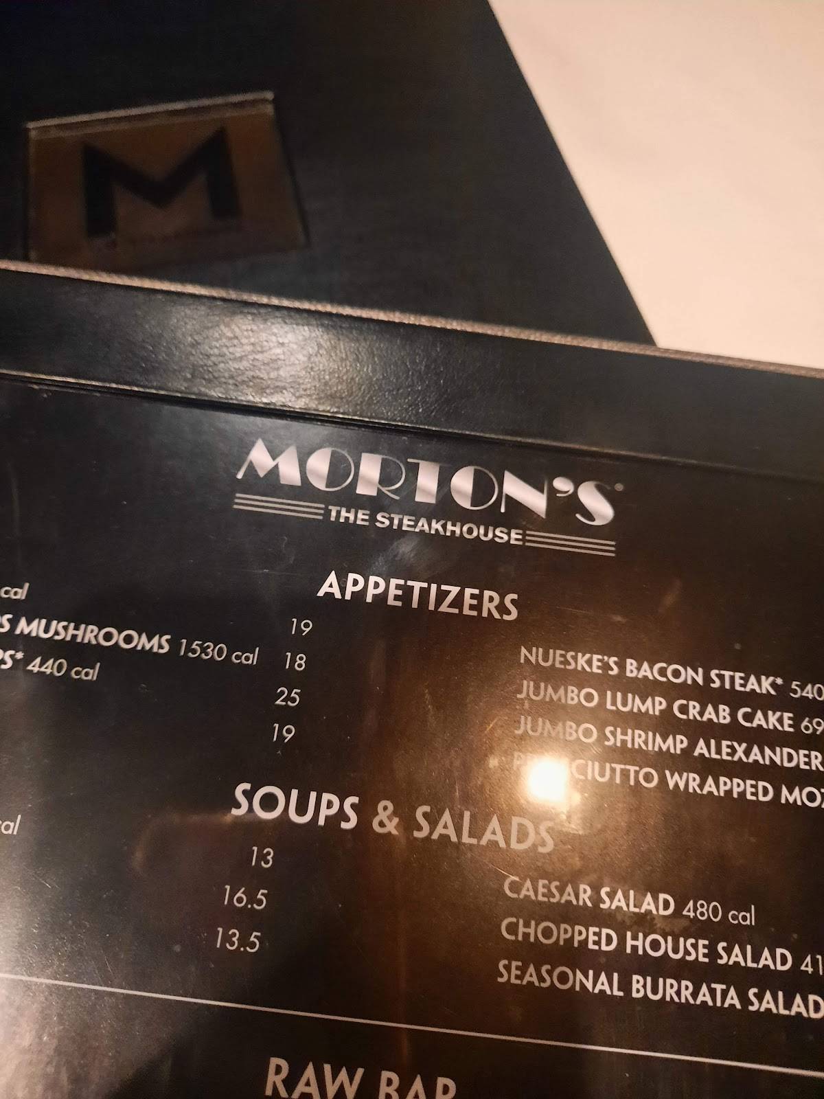 Menu at Morton's The Steakhouse, Los Angeles, Canoga Ave Suite 111