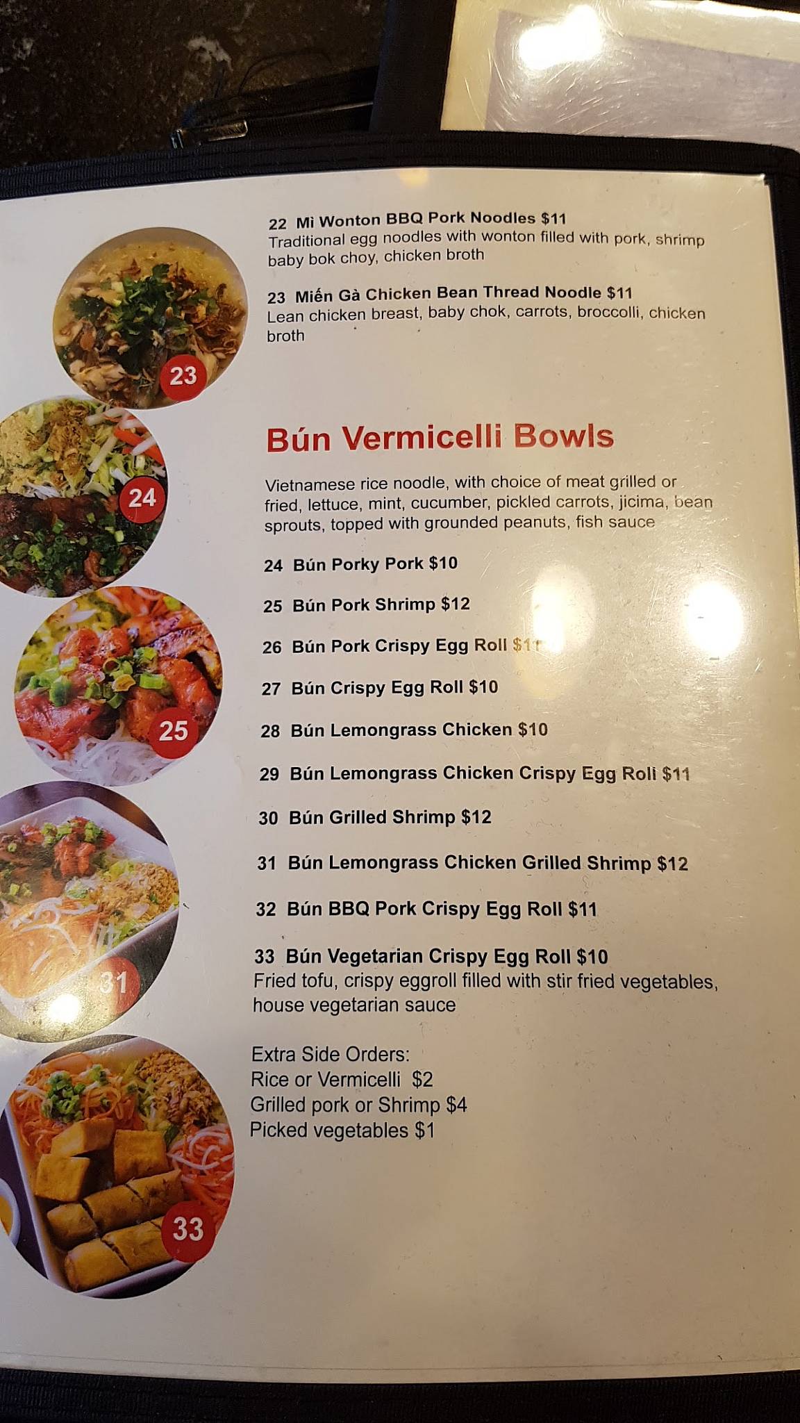 Menu at Pho Spot restaurant, San Jose, Blossom Hill Rd